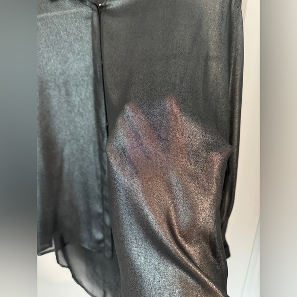 Express | Tops | Stylish See Through Metallic T Shirt | Poshmark